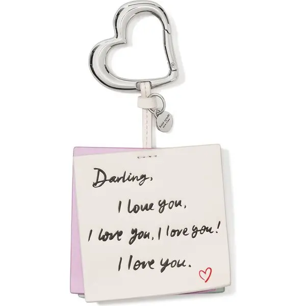 Kate Spade New York Charmed Embossed Leather Bag Charm - Cream Multi