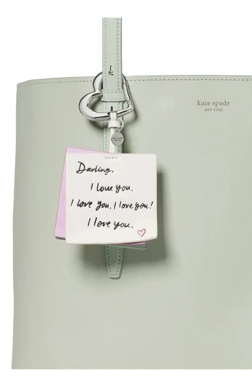 Kate Spade New York Charmed Embossed Leather Bag Charm