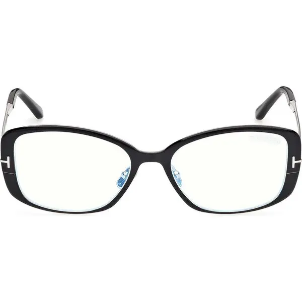 TOM FORD Rectangular Eyeglasses - Shiny Black Enamel/palladium