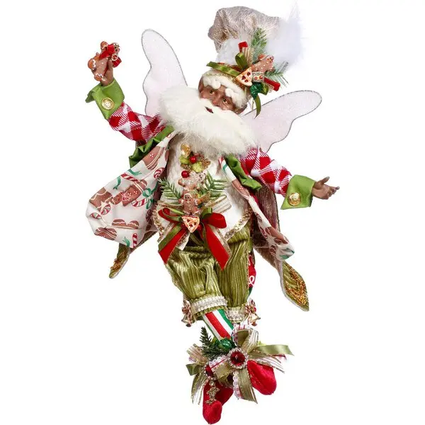 MARK ROBERTS African American Cookie For Santa Fairy - Red