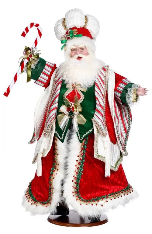 MARK ROBERTS Candy Cane Santa - Red
