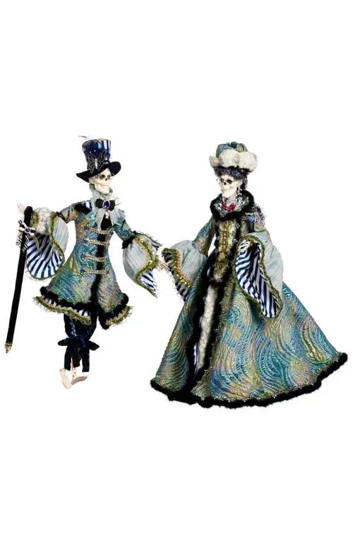 MARK ROBERTS Blue Wave Skeleton, Large - Teal