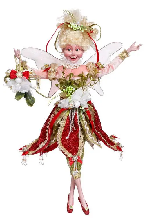 MARK ROBERTS Kiss Me Under The Mistletoe Fairy - Red