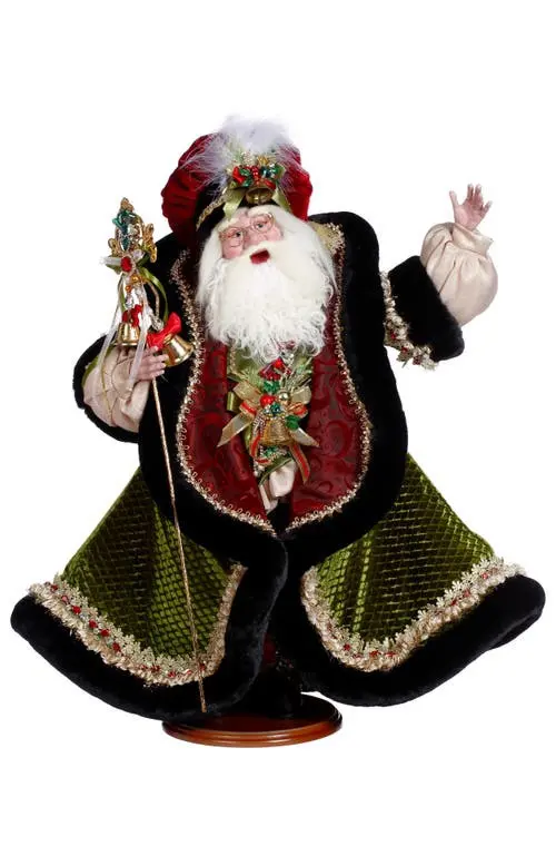 MARK ROBERTS Bell Ringer Santa - Red