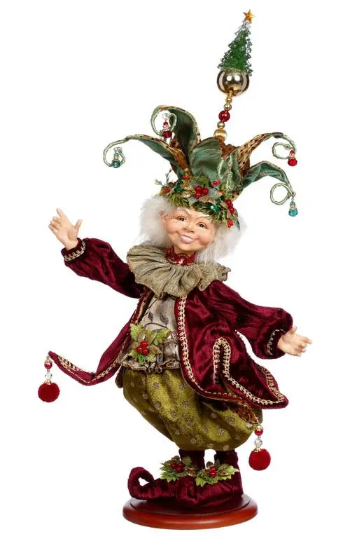 MARK ROBERTS Fantastical Elf - Deep Red