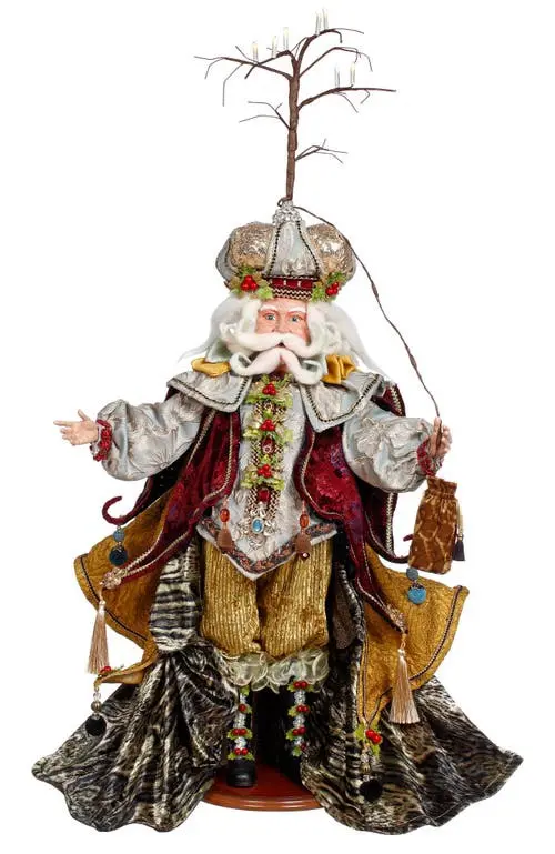 MARK ROBERTS Santa Fantasia - Deep Red