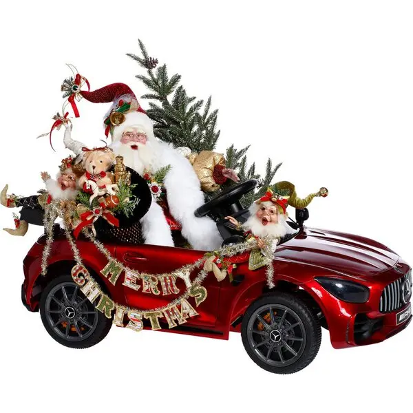 MARK ROBERTS Santa's Hot Rod - Red
