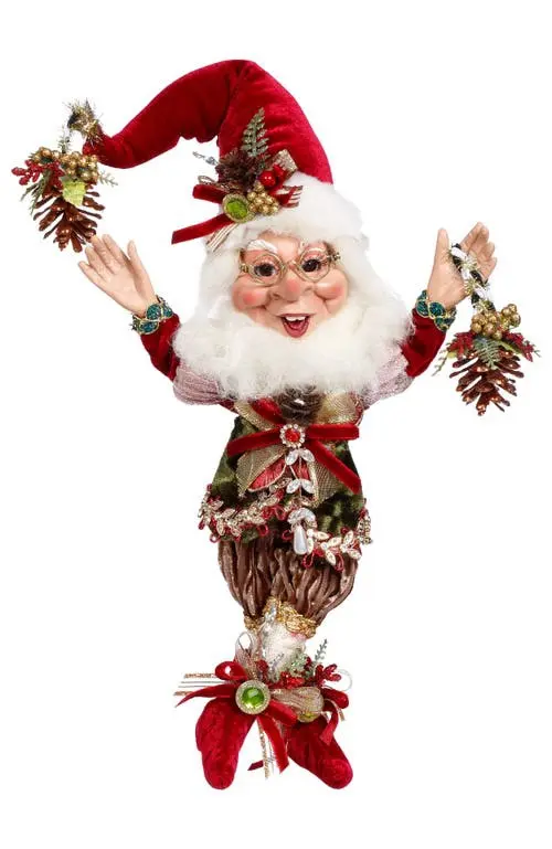 MARK ROBERTS Pinecone Elf - Red