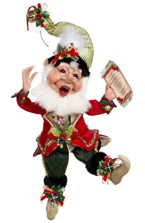 MARK ROBERTS Christmas Carol Elf - Red