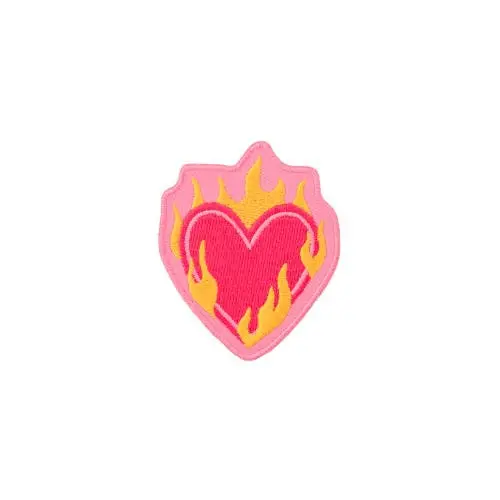 JOLLITY & CO Book Themed Stick-on Patches - Flaming Heart