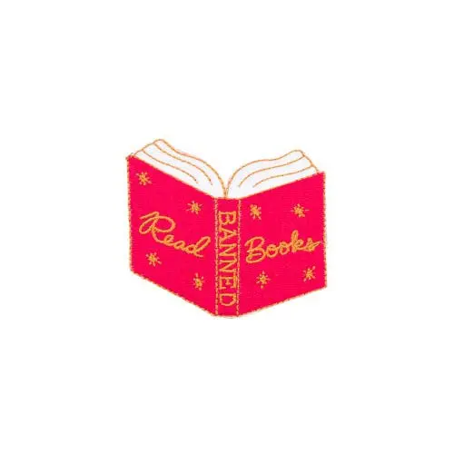 JOLLITY & CO Book Themed Stick-on Patches - Read Banned Books (open Book)