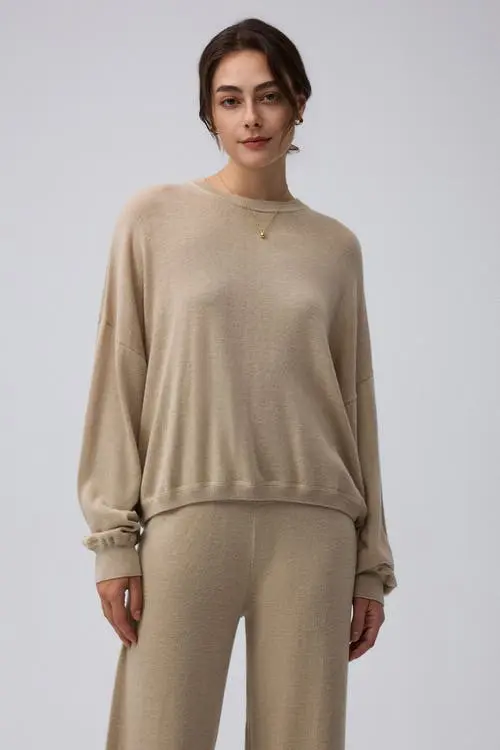JUANA Nilo Knitted Crewneck - Beige