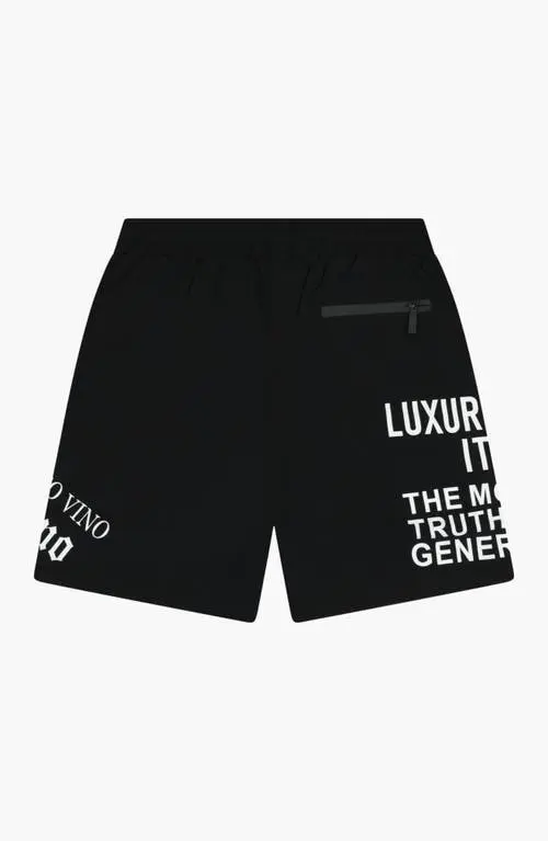ROBERTO VINO All-over Graphic Swim Trunks - Black