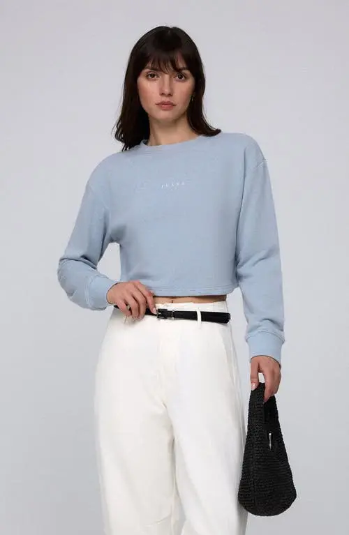 JUANA Off Hours Natural Crewneck Sweater - Light Blue