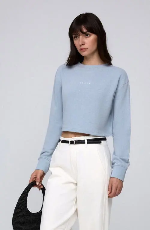 JUANA Off Hours Natural Crewneck Sweater - Light Blue