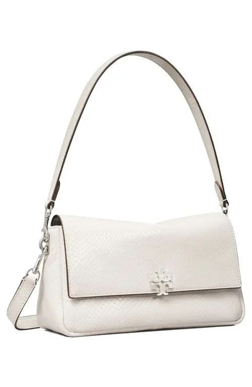 Tory Burch Small Charlie Shoulder Bag - Light Gray