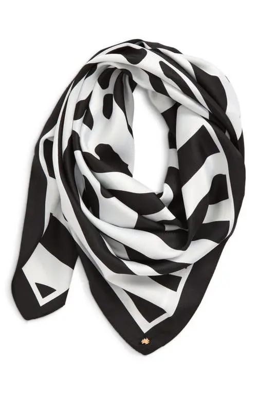 Lele Sadoughi Zebra Scarf - Jet