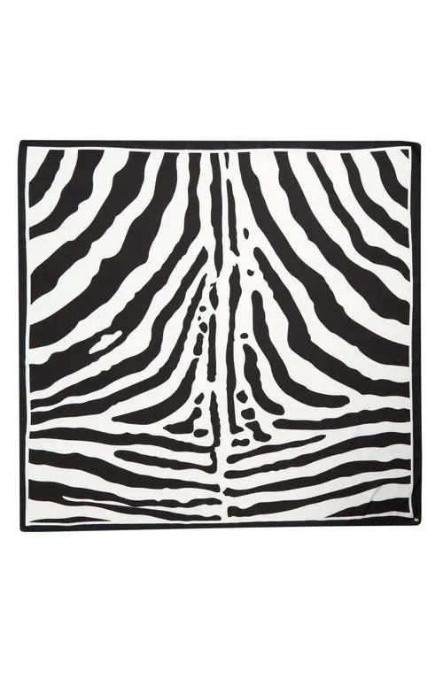 Lele Sadoughi Zebra Scarf - Jet