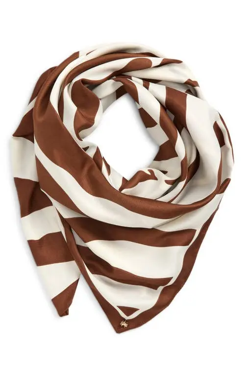 Lele Sadoughi Zebra Scarf - Walnut