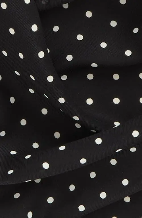 Lele Sadoughi Picot Trim Triangle Scarf - Jet Dot