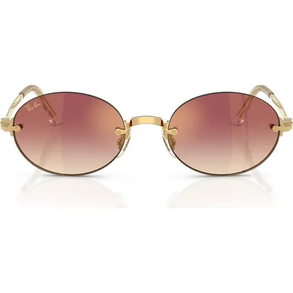 Ray-ban Oval Rimless Sunglasses - Arista/clear Violet