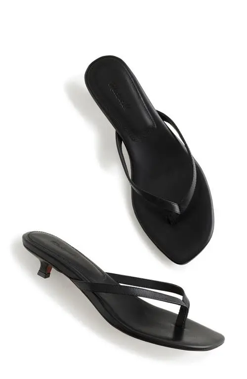 Madewell The Chiara Kitten Heel Thong Sandal