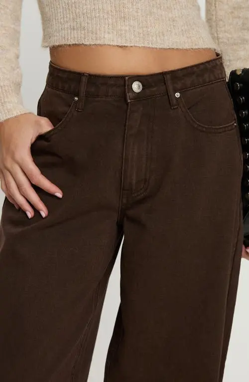 Princess Polly Naylor Mid Rise Wide Leg Jeans
