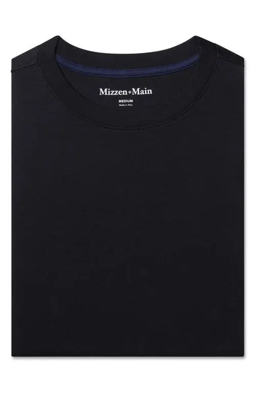 Mizzen+main Palmer Solid Pima Cotton T-shirt - Black