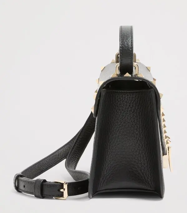 Valentino Garavani Grained Leather Rockstud Shoulder Bag