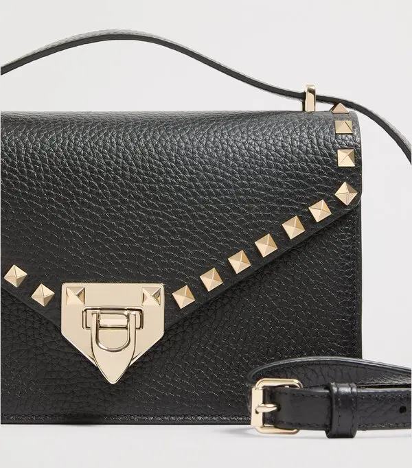 Valentino Garavani Grained Leather Rockstud Shoulder Bag