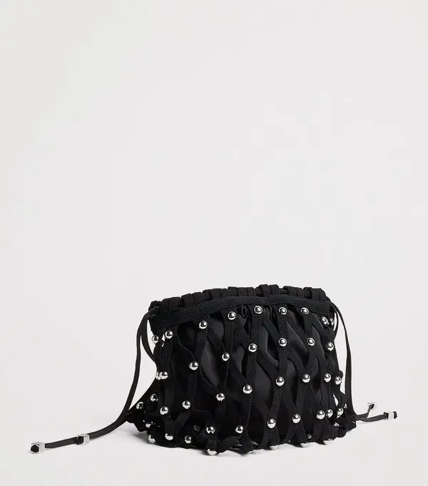 Sandro Studded Shoulder Bag