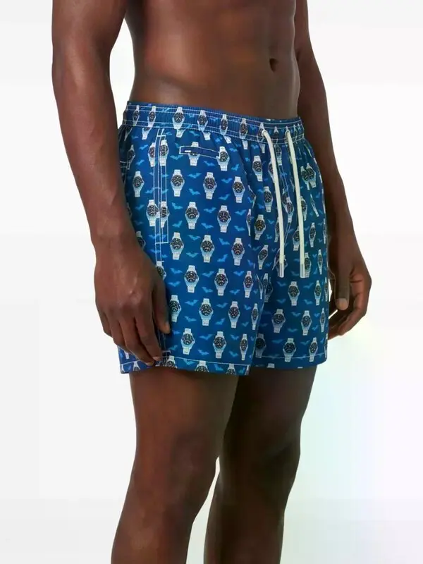 MC2 SAINT BARTH Printed Swim Shorts - Blue