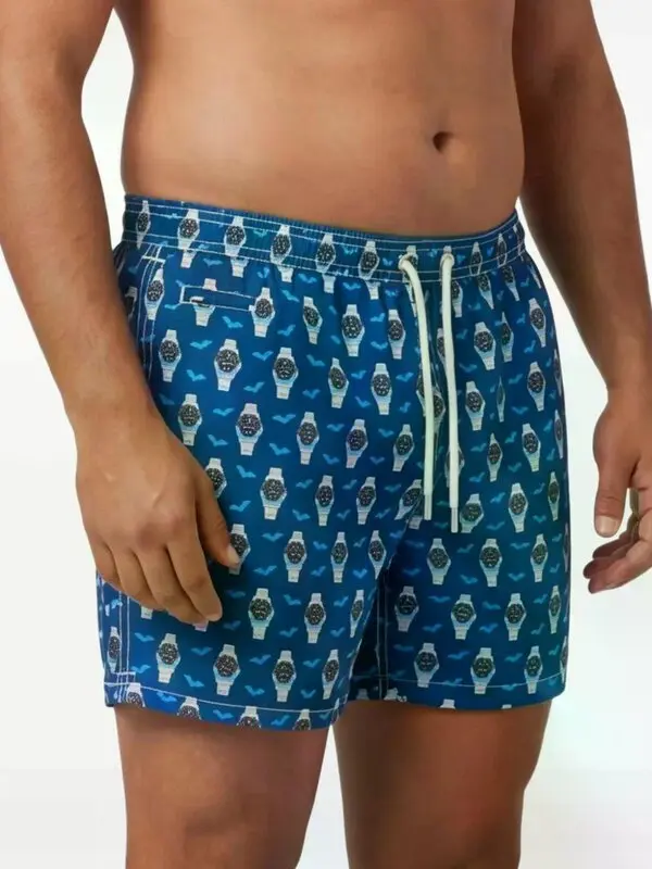 MC2 SAINT BARTH Printed Swim Shorts - Blue
