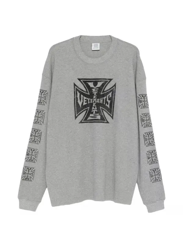 Vetements Biker Cross-print T-shirt