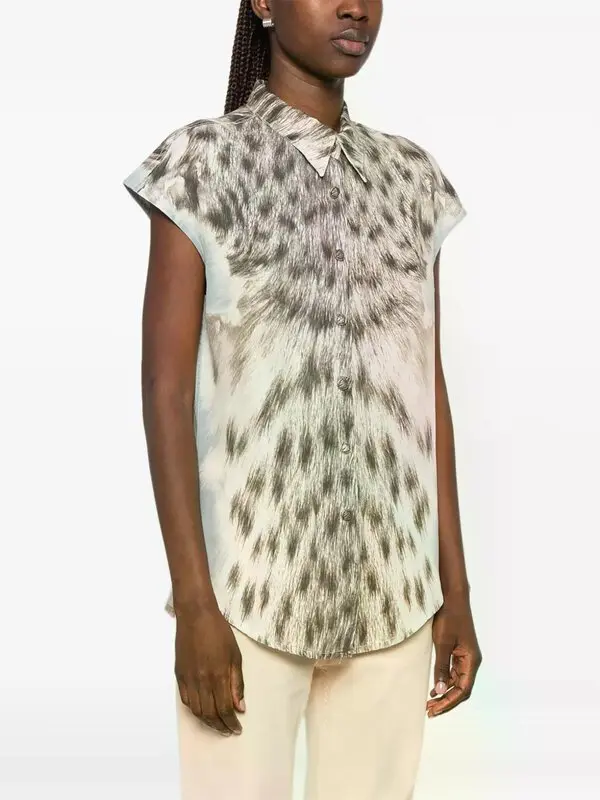 Roberto Cavalli 2000s Animal-print Shirt