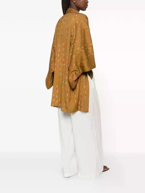 A.N.G.E.L.O. VINTAGE CULT 1990s Ikat-print Kimono Coat
