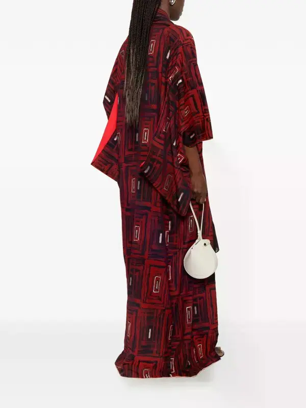 A.N.G.E.L.O. VINTAGE CULT 1990s Geometric Print Kimono