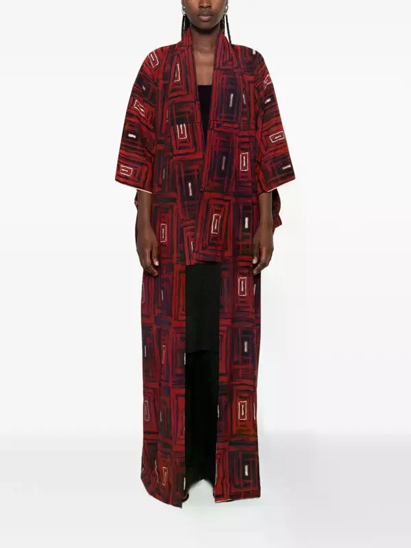 A.N.G.E.L.O. VINTAGE CULT 1990s Geometric Print Kimono