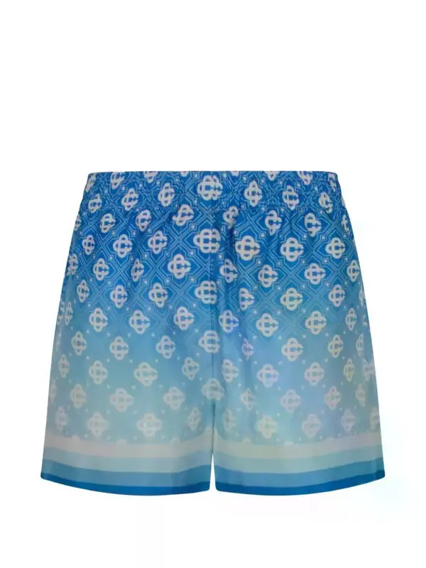 Casablanca Diamond Monogram Shorts - Blue