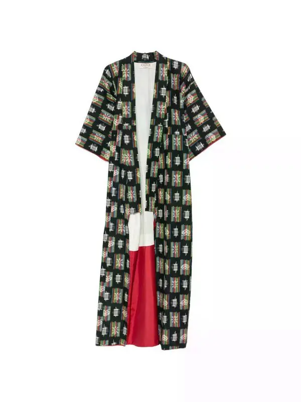 A.N.G.E.L.O. VINTAGE CULT 1990s Geometric Print Kimono