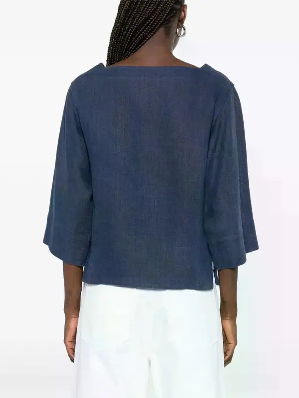 Prada Square Neck Blouse