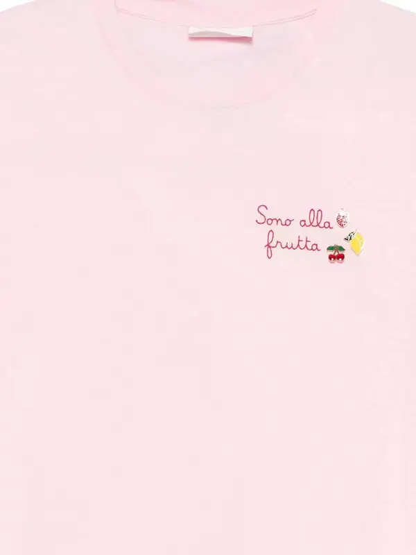 MC2 SAINT BARTH Emilie Embroidered Cotton T-shirt
