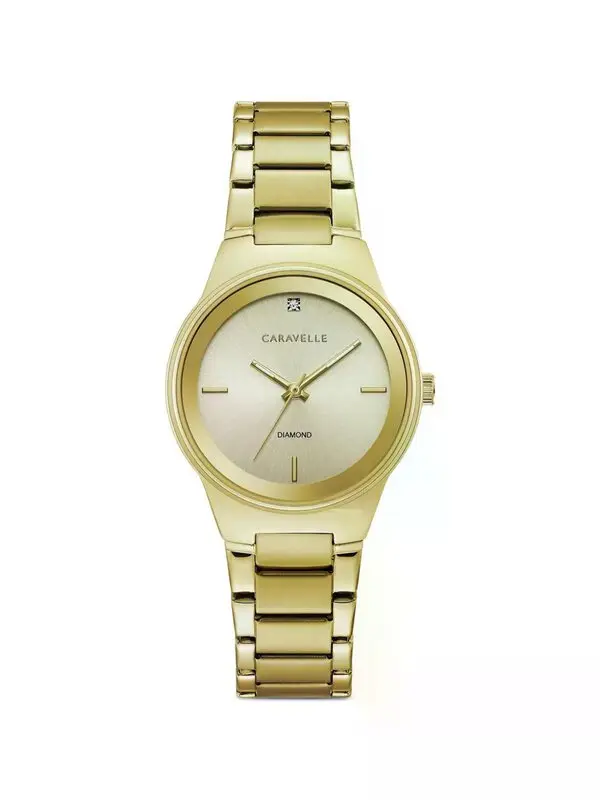 Bulova Caravelle Modern Diamond Watch 30mm - Neutrals