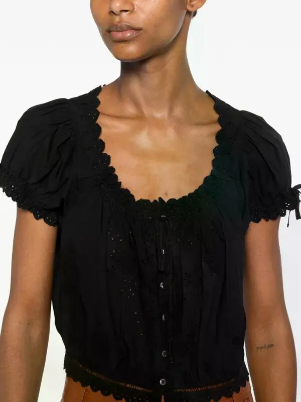 DÔEN Broderie Anglaise Blouse