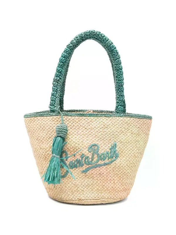 MC2 SAINT BARTH Marcy Raffia Tote Bag - Neutrals