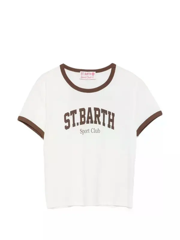 MC2 SAINT BARTH Logo Print T-shirt - White