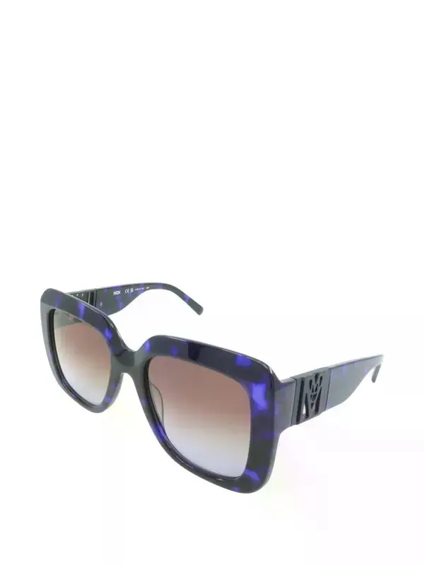 Mcm Geometric-frame Sunglasses - Blue