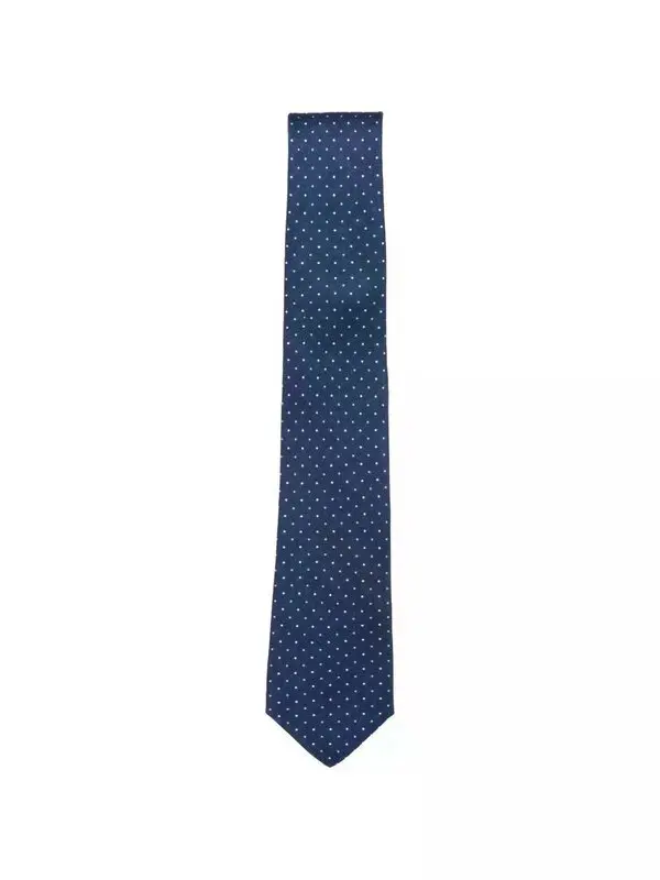 GIERRE MILANO Polka-dot Silk Neck Tie