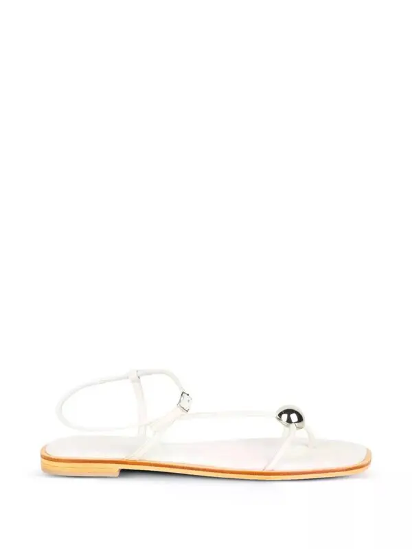 SPAZIO CORRIDONI 1 Orb-embellished Leather Sandals