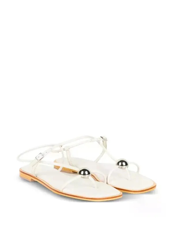 SPAZIO CORRIDONI 1 Orb-embellished Leather Sandals